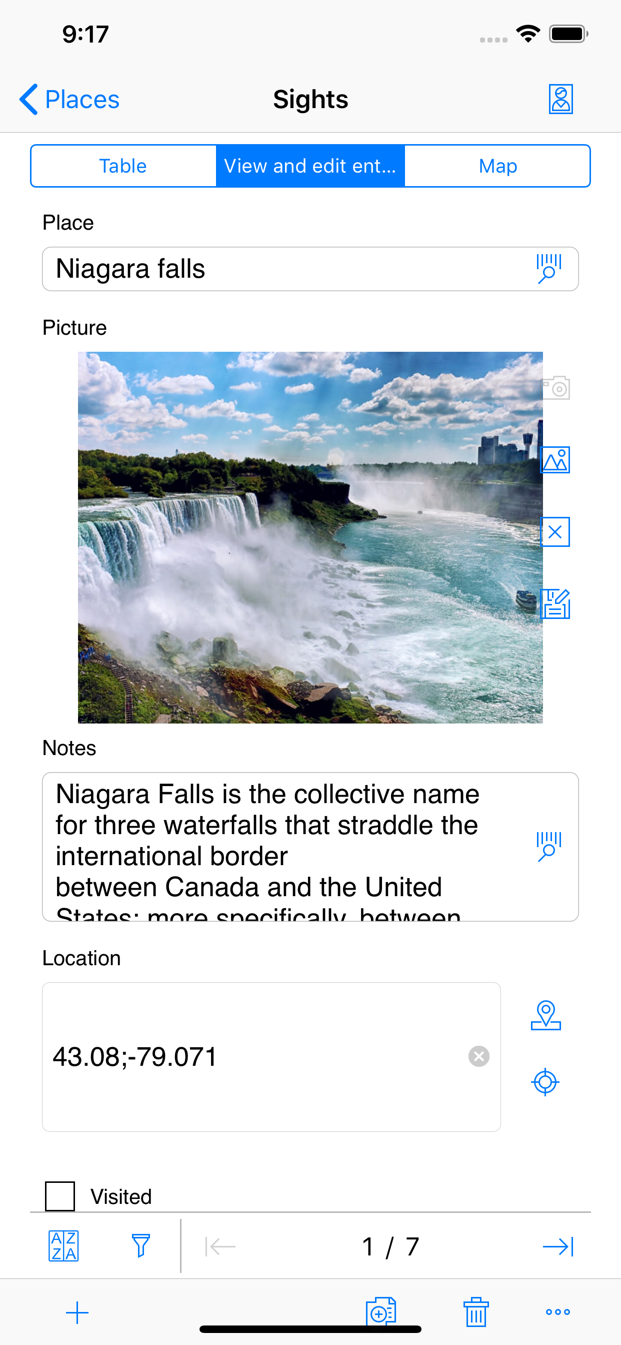 Database app for iOS, Android, Windows with cloud sync